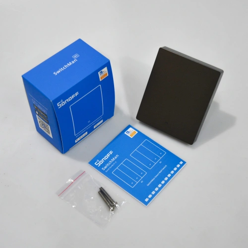 Sonoff smart switch 1-channel wall-mounted Wi-Fi black